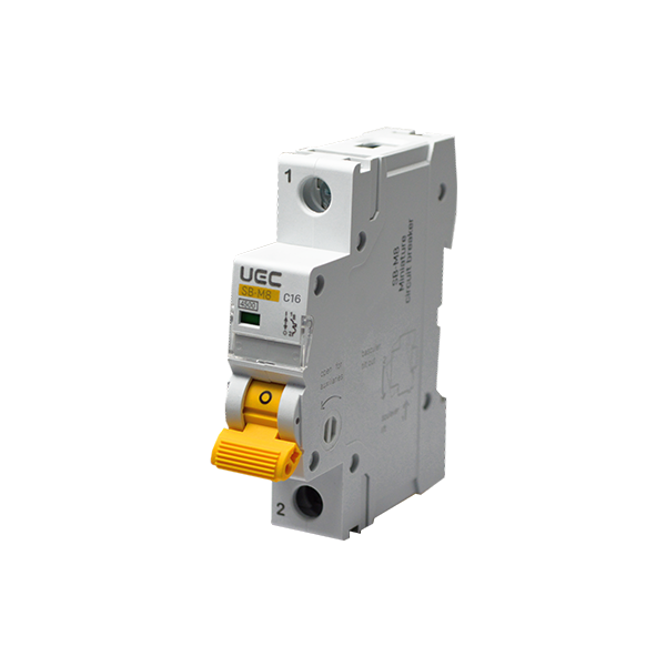 Модульний автоматичний вимикач SB-M8 1P 16A хар-ка C 4,5кA UEC | UEC